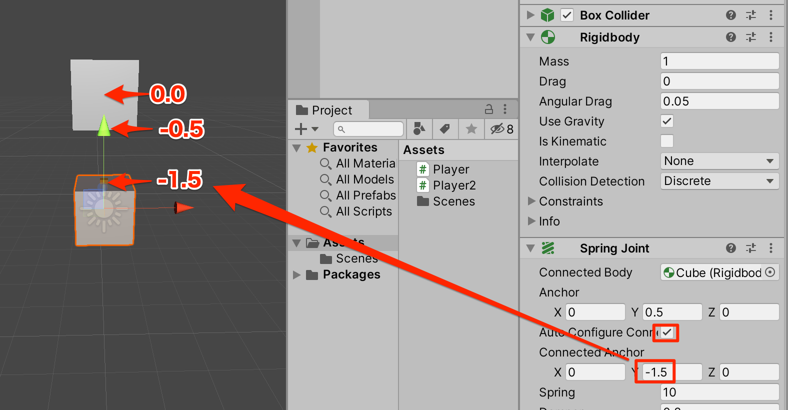 Unity SpringJoint | ジョイタスネット